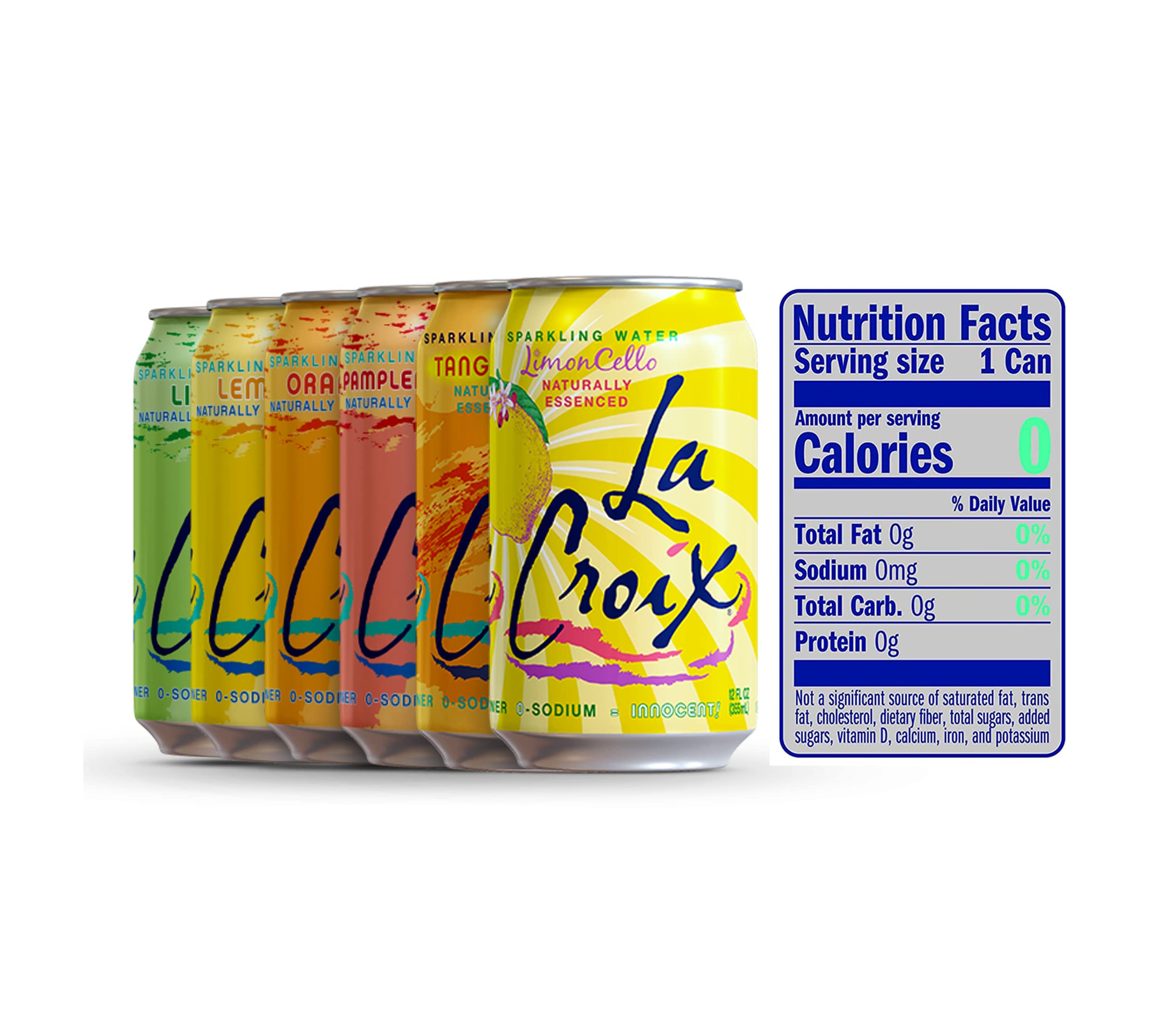 LaCroix Sparking Water, Summer Citrus Variety 24-Pack, 6 Citrus Flavors, 4 of Each, 12 Fl Oz Each