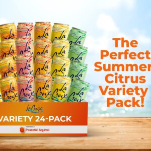 LaCroix Sparking Water, Summer Citrus Variety 24-Pack, 6 Citrus Flavors, 4 of Each, 12 Fl Oz Each