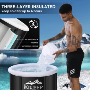 NAICID Ice Bath Tub, Cold Plunge Tub 120 Gallons, Portable Ice Baths at Home, Cold Water Pluge Tub, Ice Bath Tub for Athletes