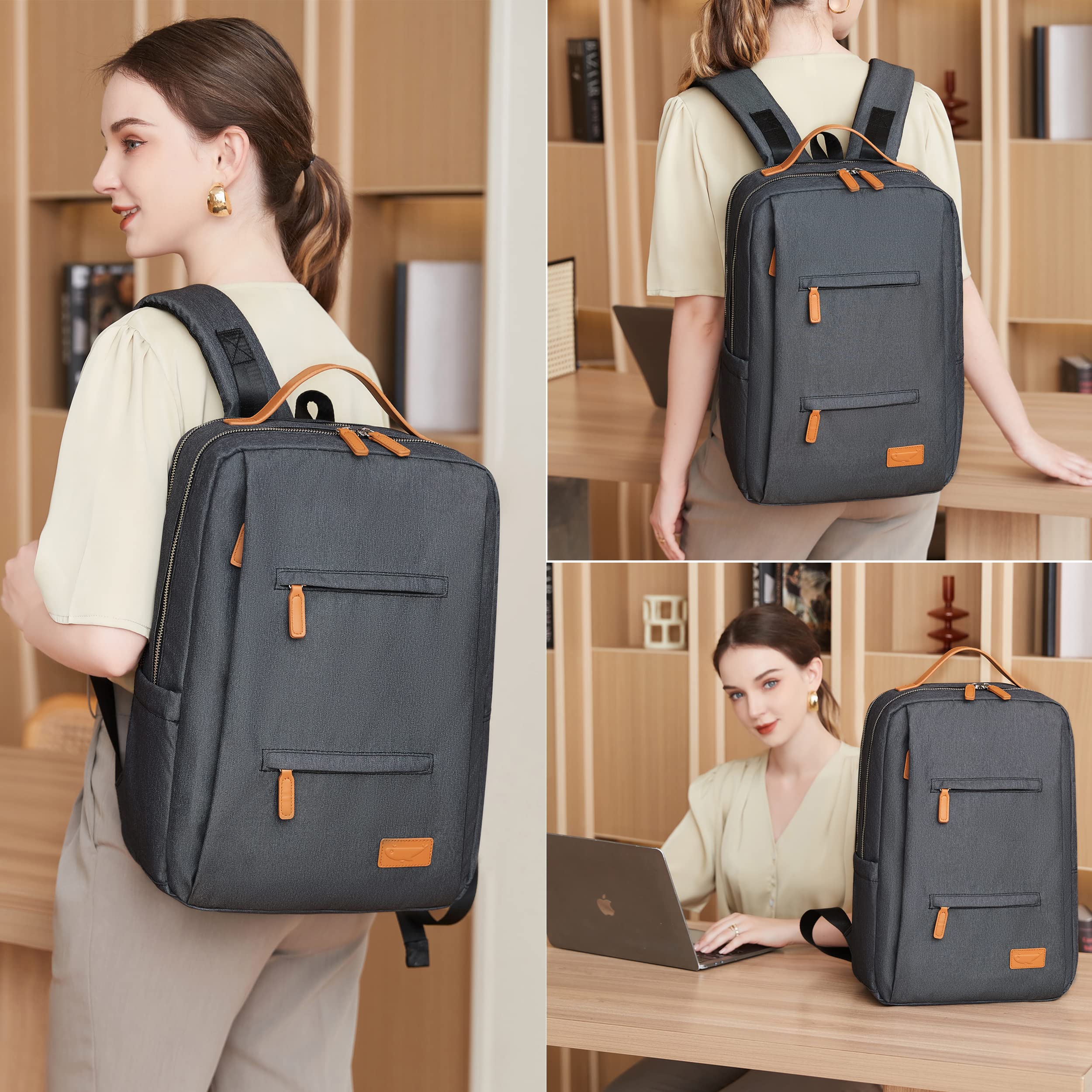 Smart Laptop Backpacks 15.6 inch for Women Men Business Travel Weekender Carry on Backpack