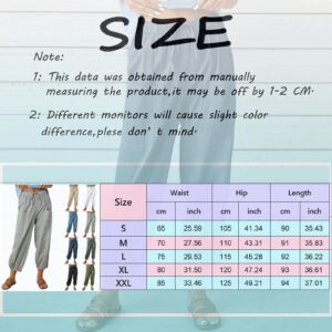 Dunacifa Casual Pants for Women Trendy Women High Waisted Cargo Pants Wide Leg Casual Pants 2 Pockets Combat Military Trousers Dark Gray