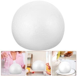 HEMOTON Foam Cake Dummies Spherical Cake Mold Half Sphere Cake Practice Cake Practice Model Rotating Cake Stand Cake Form Wedding Foam To Rotate Party Supplies Balls