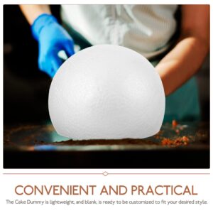 HEMOTON Foam Cake Dummies Spherical Cake Mold Half Sphere Cake Practice Cake Practice Model Rotating Cake Stand Cake Form Wedding Foam To Rotate Party Supplies Balls