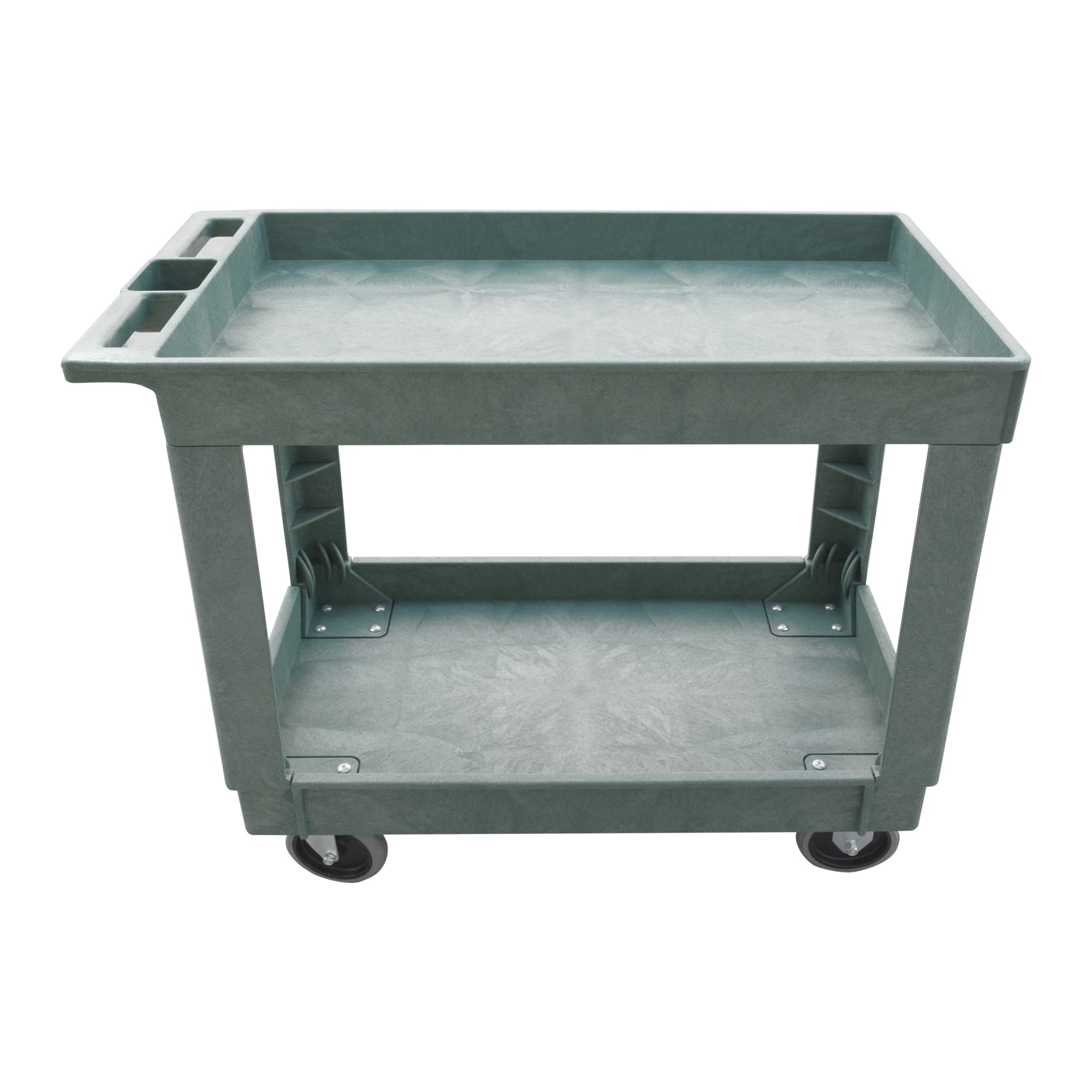 Utility Cart, 500 lb. Load Cap. Tray top, 34.5X17.5X32.75 (Green)