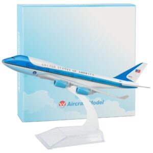 Busyflies Model Airplane 1:400 Diecast Airplanes Model Aircraft Metal Airforce One 747 Plane Alloy Model for Birthday Gift