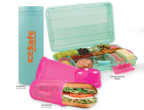 SubSafe Charcuterie Safe - Waterproof Tackle Box Container Keeps Snacks Fresh & Dry On the Go - Fill With Cured Meats, Cheese, Nuts -Perfect for the Boat, Beach, Parties, Picnics, Tailgating & More