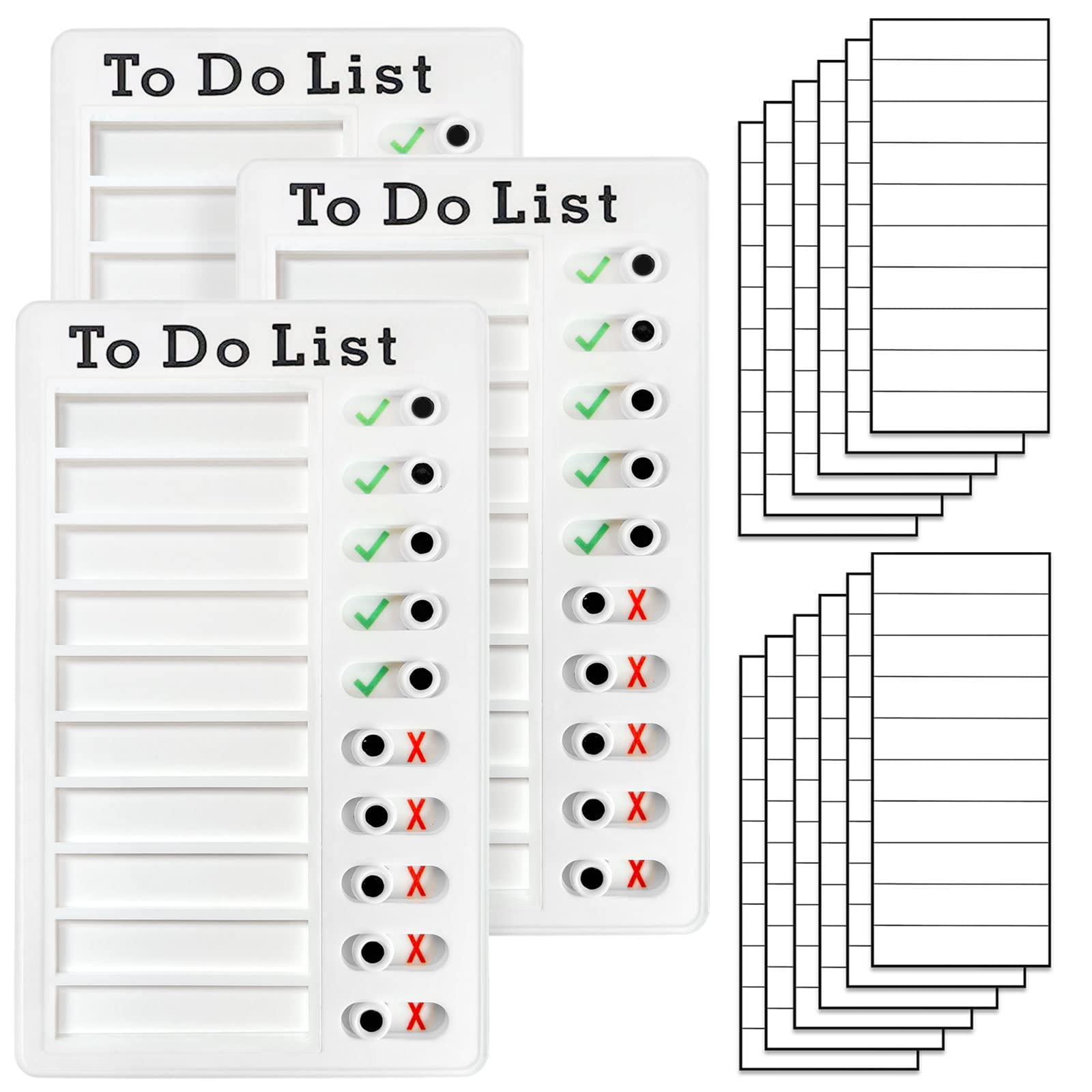 3 Pcs Chore Chart for Kids Multiple Kids- Reusable to Do List and Memo Checklist with Daily Routine and Schedule Planner, Portable My Chores Checklist Task Board