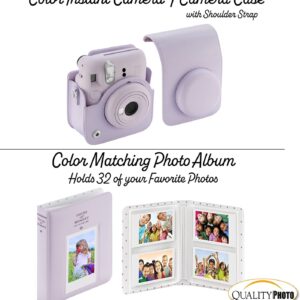 Fujifilm Instax Mini 12 Instant Camera with Case, 40 Fuji Films, Decoration Stickers, Frames, Photo Album and More Accessory kit (Lilac Purple)