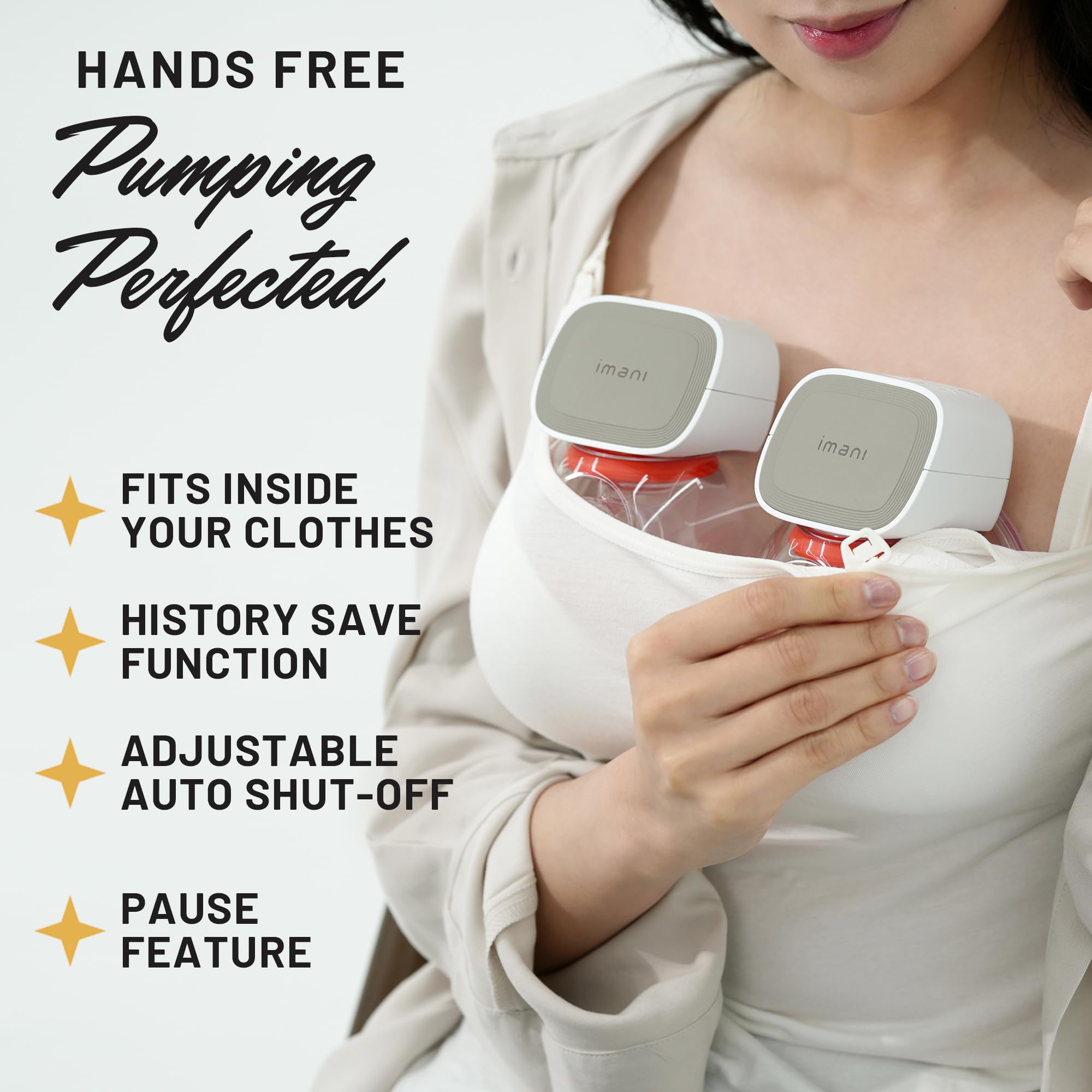 Legendairy Milk Wearable Breast Pump Hands-Free Electric Imani i2 Plus - Portable Leakproof Design, 2 Modes 10 Levels - 25mm Flange & 21mm Insert, 7oz per Cup - LCD Display Timer Auto Shut Off, 2 Pack