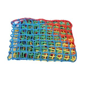 kacqihtu rope net kids safety netting stair balcony railing child safety net playground netting patio fence protection net pet toy anti-fall rope netting multicolour