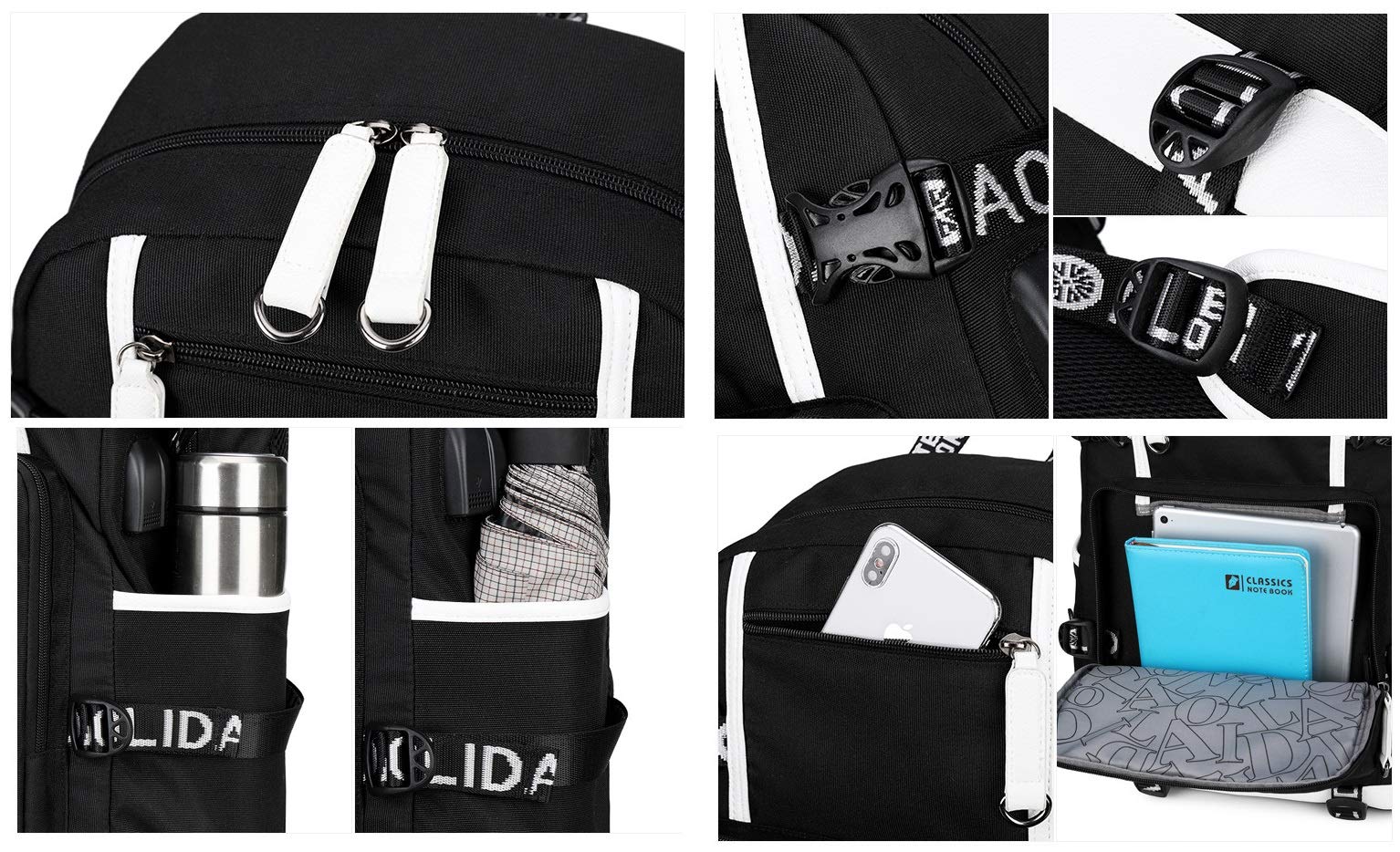 ISaikoy Heavenly Delusion Anime Backpack Tengoku Daimakyou Shoulder Bag Bookbag Student School Bag Daypack Satchel 5