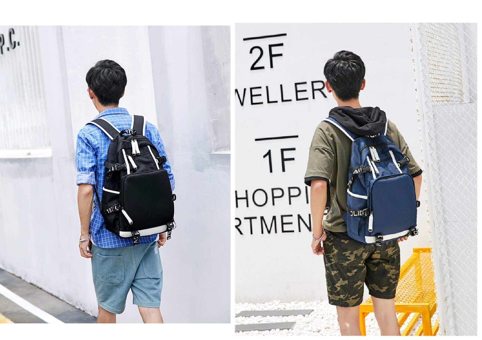 ISaikoy Heavenly Delusion Anime Backpack Tengoku Daimakyou Shoulder Bag Bookbag Student School Bag Daypack Satchel 5