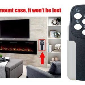 GENGQIANSI Replacement Remote Control for XtremepowerUS 95032 95033 95034 Recessed Electric Insert Fireplace Wall Mounted Fire Place Heater