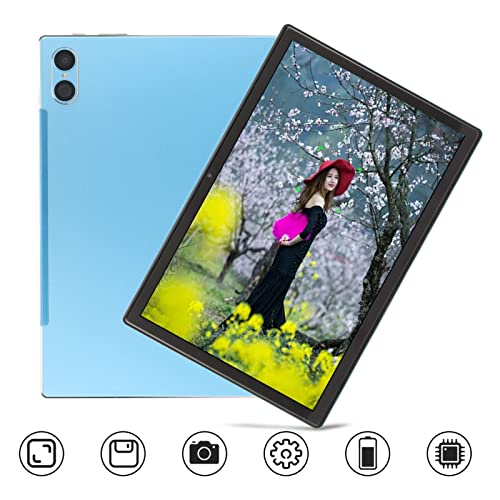 Android 12 Tablet 10 Inch Tablet, Octa Core CPU 8GB RAM 256GB ROM, 1960x1080 10 inch IPS Screen, 7000mAh Battery, 8MP and 16MP Cameras, Blue