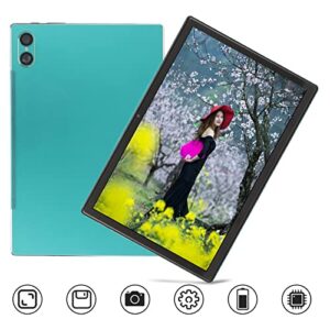 Android 12 Tablet 10 Inch Tablet, Octa Core CPU 8GB RAM 256GB ROM, 1960x1080 10 inch IPS Screen, 7000mAh Battery, 8MP and 16MP Cameras, Green