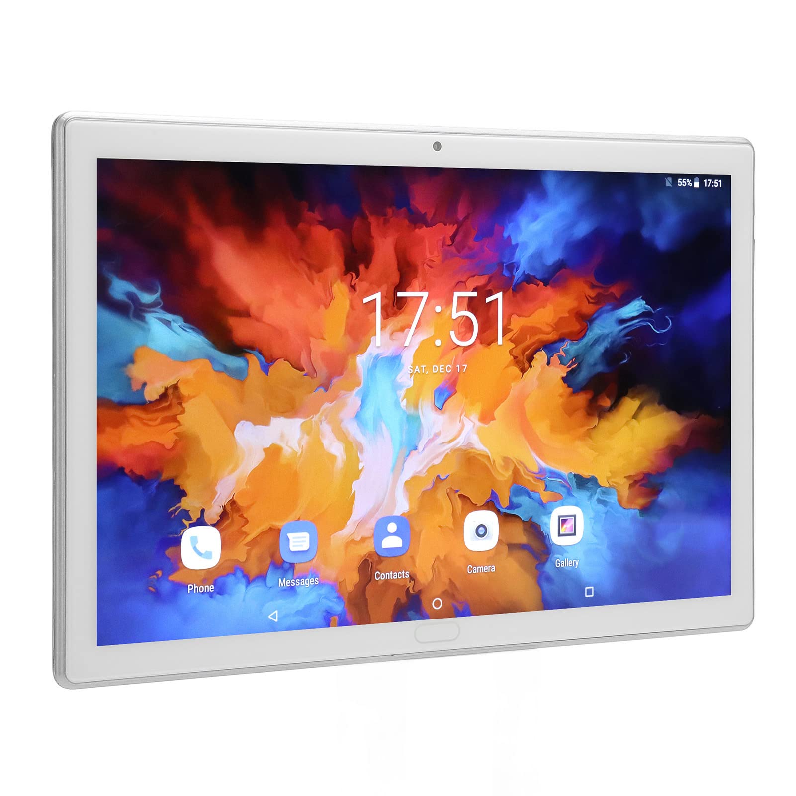 Acogedor 10.1Inch Tablet for Android 11.0, 1920x1200 IPS Screen MTK6580 Octa Core CPU 128GB ROM 8GB RAM 5G WiFi Tablet, 5MP Front and 13MP Rear Dual Camera (Silver)