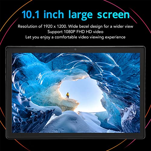 Android 12 Tablet 10.1 Inch Smart Tablet, Octa Core CPU 12GB RAM 256GB ROM, Support 4G LTE, 2.4G 5G Dual Band WiFi, 8MP Front and 16MP Rear Cameras (Iron Gray)