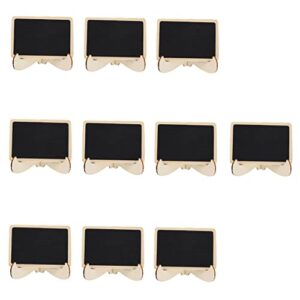 stobok 10pcs message board para mesa de desktop blackboards wooden message board wedding chalk signs wooden blackboard wedding adornment mini blackboard wooden easel