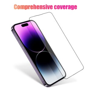 Rackora Tempered Glass Screen Protector 2-Pack Compatible for iPhone 14 Pro Max Screen Protector HD Easy Installation High Definition Anti-Scratch Anti-Impact Tempered Glass Film