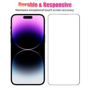 Rackora Tempered Glass Screen Protector 2-Pack Compatible for iPhone 14 Pro Max Screen Protector HD Easy Installation High Definition Anti-Scratch Anti-Impact Tempered Glass Film