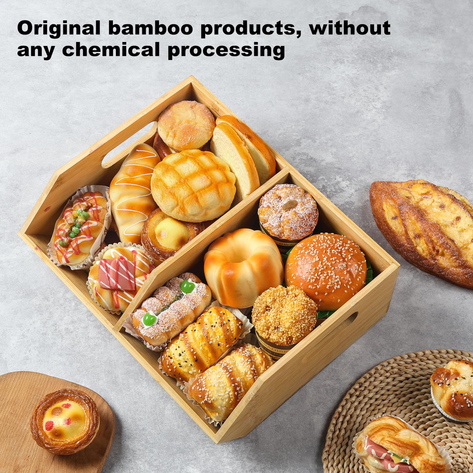 BYOA Official Potato and Onion Storage Bin, Pantry Organizers and Storage, Kitchen Organization and Storage, Bamboo Storage, Bread Basket, Potato Storage, Bamboo Organizer