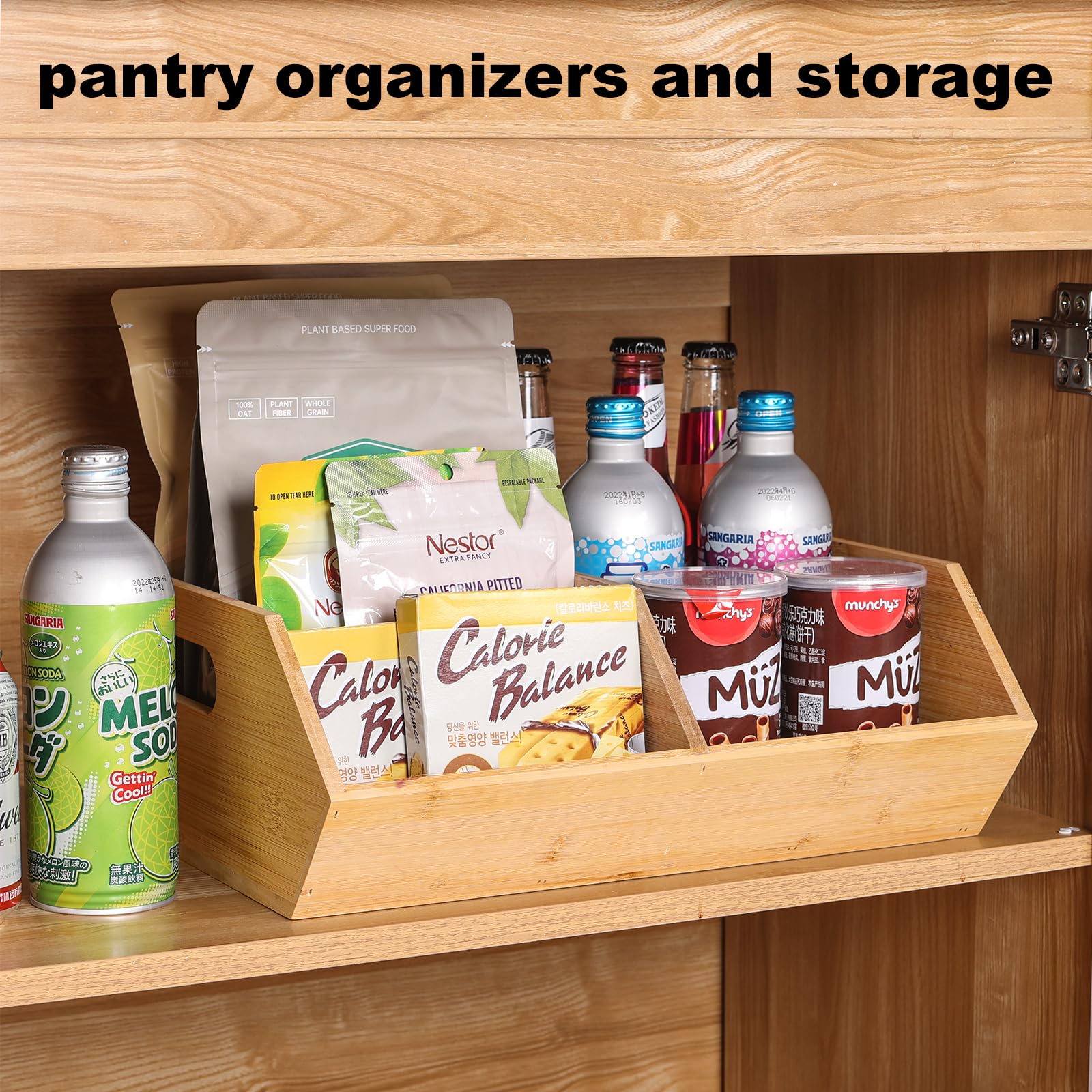 BYOA Official Potato and Onion Storage Bin, Pantry Organizers and Storage, Kitchen Organization and Storage, Bamboo Storage, Bread Basket, Potato Storage, Bamboo Organizer