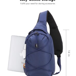 BAWADE Sling Bag Crossbody Sling Backpack for Women&Men,Shoulder Bag Chest Bag Daypack for Travelling,Hiking,Cycling