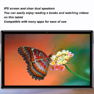 10 Inch Tablet, 8GB RAM 256GB ROM Octa Core Processor Support BT GPS Microphone, 4G Net 5G WiFi PC Tablet for Android 12