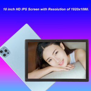 10 Inch Tablet, 8GB RAM 256GB ROM Octa Core Processor Support BT GPS Microphone, 4G Net 5G WiFi PC Tablet for Android 12