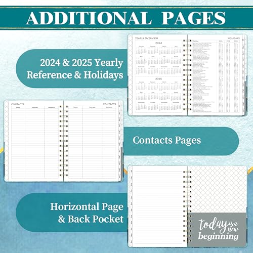 Planner 2024-2025 - Planner/Calendar 2024-2025, Jul.2024 - Jun.2025, 2024-2025 Planner, 6.3" x 8.4", 2024-2025 Planner Weekly and Monthly, Flexible Cover, Perfect for Life Organizing