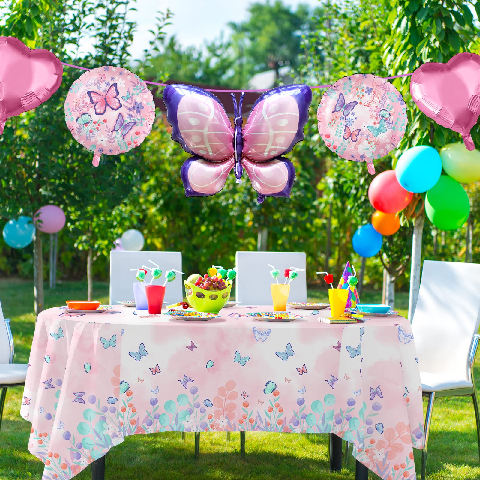 Butterfly Birthday Party Decorations Butterfly Foil Balloons for Butterfly Girl Party Birthday Decorations