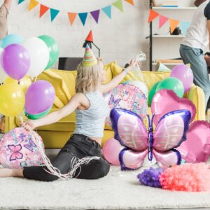 Butterfly Birthday Party Decorations Butterfly Foil Balloons for Butterfly Girl Party Birthday Decorations