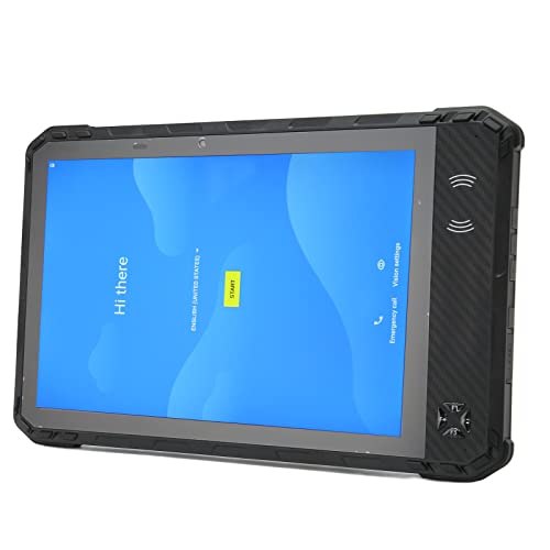 AMONIDA Outdoor Tablet PC, Tablet Front 500W Rear 1300W 100‑240V Support Memory Card Up to 256G Blutooth 5.0 10000mAh for Harsh Working Place (US Plug)