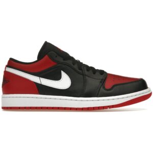 nike air jordan 1 low men's shoes alternate bred toe 553558 066 - size 9 white/black