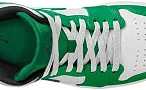 Jordan mens Nike Air 1 Mid , Black/Lucky Green-white, 11