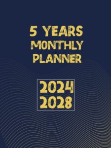 2024-2028 monthly planner 5 years: 5 year calendar 2024-2028, appointment schedule organizer appointment, 171 pages.