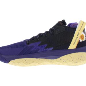 adidas Dame 8 Unisex Shoes Size 16, Color: Purple/Yellow,17.5 Women/16 Men