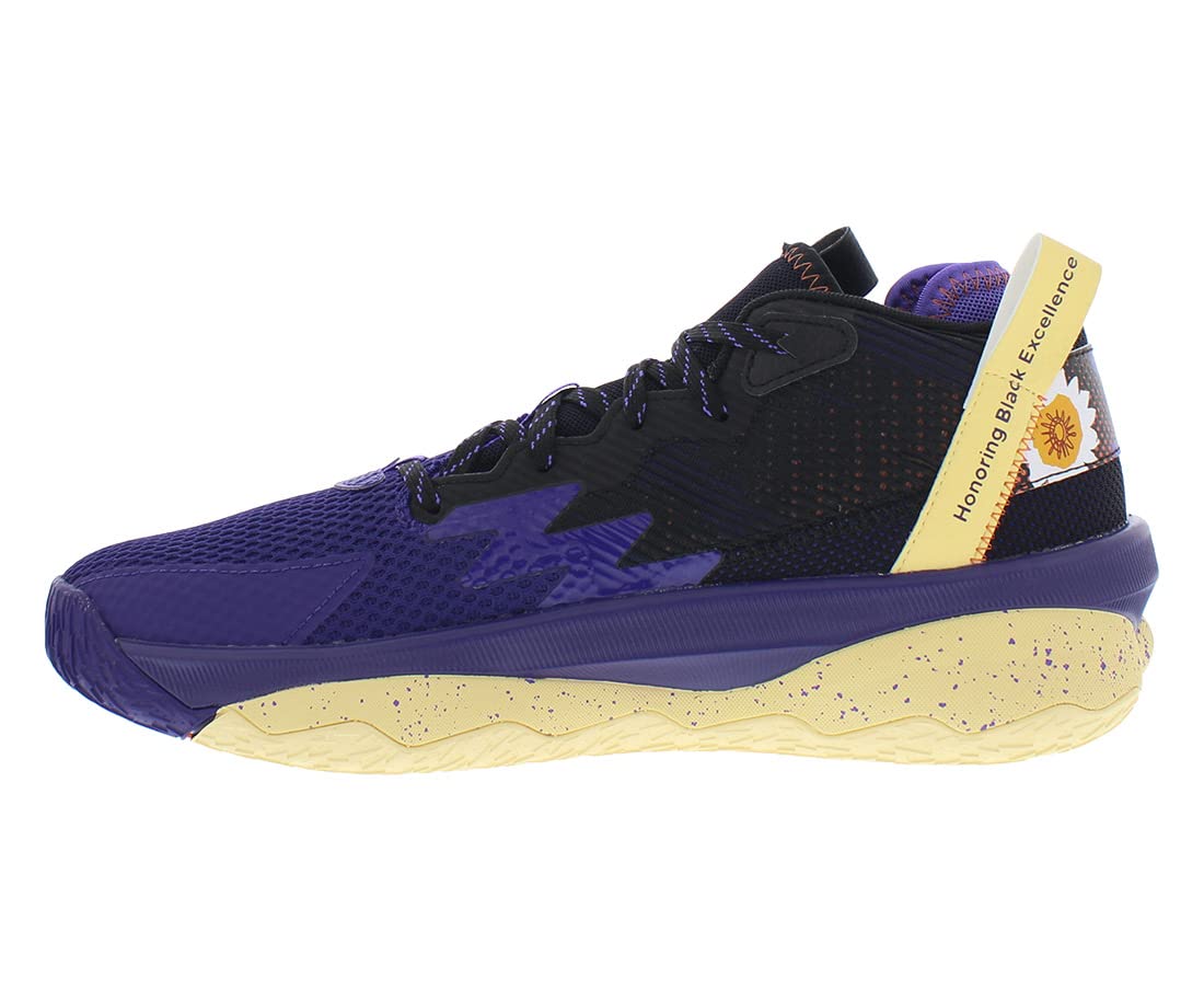 adidas Dame 8 Unisex Shoes Size 16, Color: Purple/Yellow,17.5 Women/16 Men