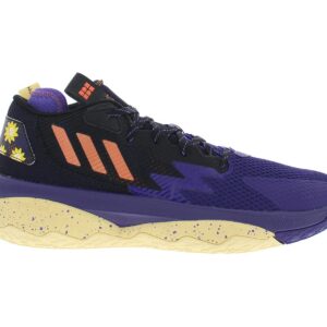 adidas Dame 8 Unisex Shoes Size 16, Color: Purple/Yellow,17.5 Women/16 Men