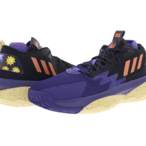 adidas Dame 8 Unisex Shoes Size 16, Color: Purple/Yellow,17.5 Women/16 Men