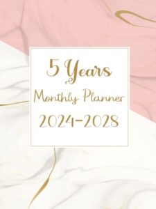 5 years monthly planner 2024-2028: agenda schedule organizer and appointment 2024-2028, 171 pages.