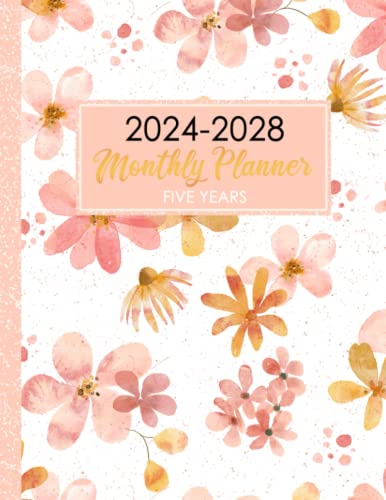 2024-2028 Monthly Planner: Five Years from January 2024 to December 2028 Organizer Schedule and Appointment Notebook