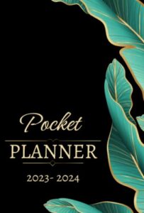 pocket planner 2023-2024: small 2 year monthly agenda for purse | chaos coordinator