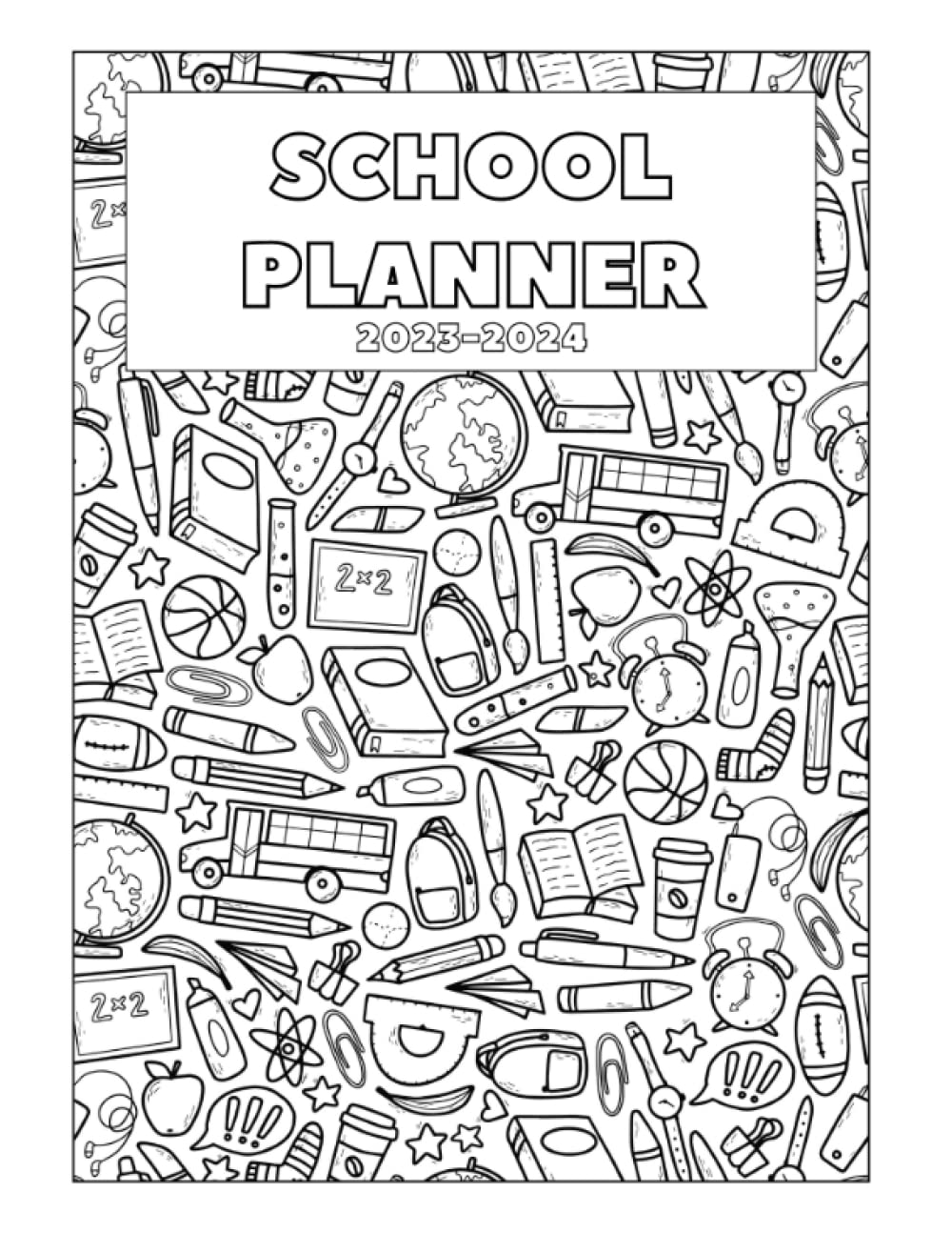 School Planner 2023 2024: Student Organizer and Homeschool Lesson Plans (September 2023/June 2024) Primary - Middle School - High School | 1 week on 2 pages | Size 8.5” x 11”...