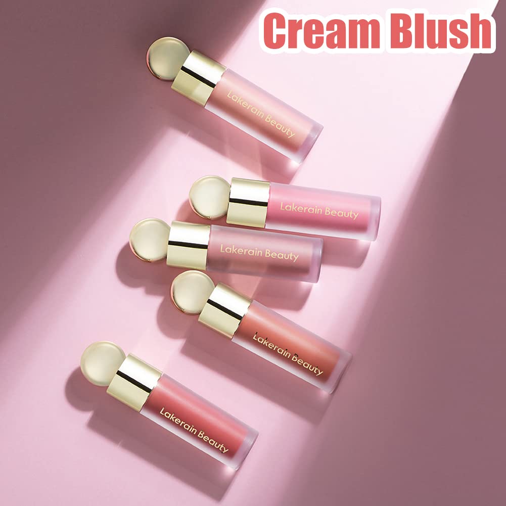 Velvet Liquid Blush, Natural Matte Finish Looking, Dewy Cheek Tint, Soft Cream Face Blush,Moisturizing Lightweight Blendable Feel,Long-Lasting 0.25 oz/7.5ml - 01#