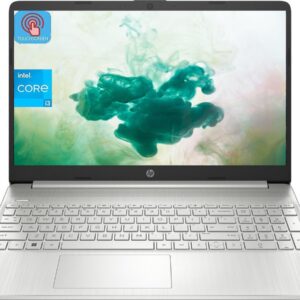 HP 2023 Newest Laptop, 15.6" Touchscreen Display, Intel Core i3-1115G4 Processor, 16GB RAM, 1TB SSD, Intel Iris Xe Graphics, Wi-Fi, Bluetooth, Webcam, Windows 11 Home in S Mode, Natural Silver