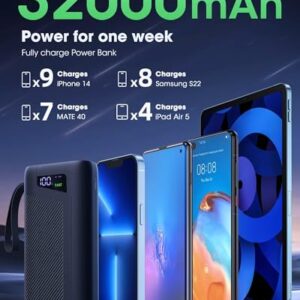 ONLYNEW Portable Charger - USB C 22.5W Fast Charging Power Bank PD 4.0 & QC 4.0 Huge Capacity External Battery Pack PowerBank with Flashlight for iPhone, Samsung Galaxy, iPad etc A2