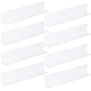 yeabwps 8 pack acrylic under couch blocker, adjustable clear blocker bed blocker with strong adhesive prevent things from getting under the furniture (8, 2.4''high*14''long)