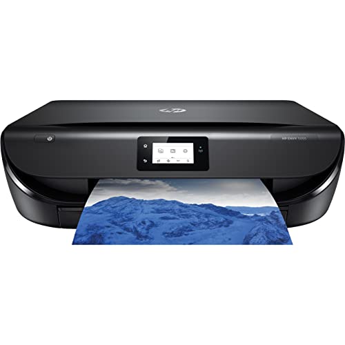 HP Envy 5055 Wireless Color Photo All-in-One Inkjet Printer - Print Scan Copy - 2.2" Touchscreen LCD, 10 ppm, 1200 x 1200 dpi, 8.5 x 14, Auto 2-Sided Printing, Borderless Printing, USB