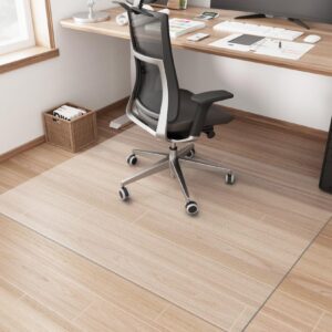 luxstep office chair mat for carpet, hard wood tile floor mats,transparent anti-slip computer desk chair mat for carpeted floors, home office floor protector-30 x48,rectangle